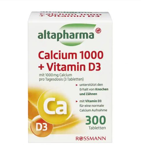 Viên uống bổ sung Calcium 1000 + Vitamin D3 của altapharma, 300 viên ...