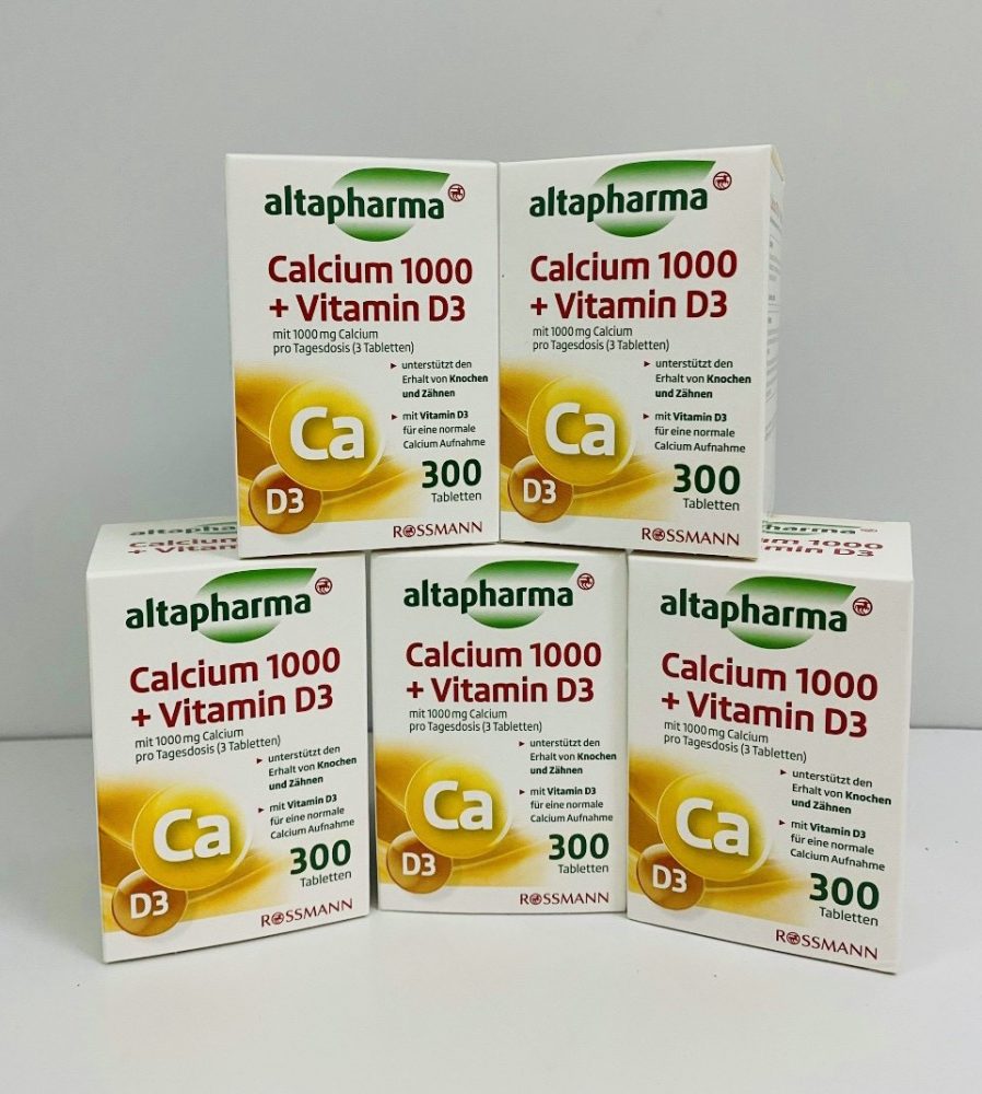 Viên uống bổ sung Calcium 1000 + Vitamin D3 của altapharma, 300 viên. | Guto.vn